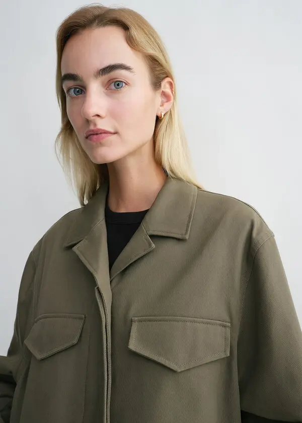 Toteme Army Jacket - Khaki Green | Editorialist